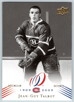 JEAN-GUY TALBOT 2008-09 UPPER DECK MONTREAL CANADIENS CENTENNIAL NO 140 ...
