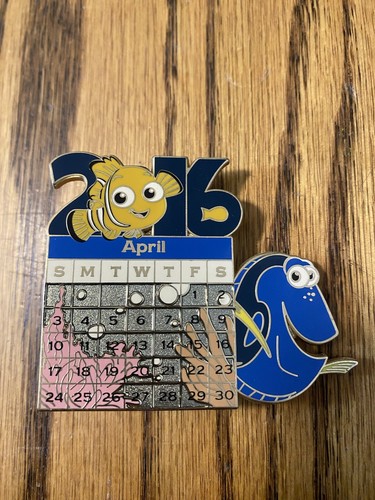 Disney Pin Studio Store April 2016 Calendar Nemo And Dory 1/300 | eBay