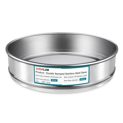 304 Stainless Steel Mesh Lab Sieve 325 Mesh 0.045mm Aperture Test Sieve ...