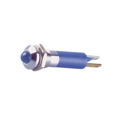 19040353 Indicator light: LED convex 24VDC opening: Ø8mm IP40 plastic ...