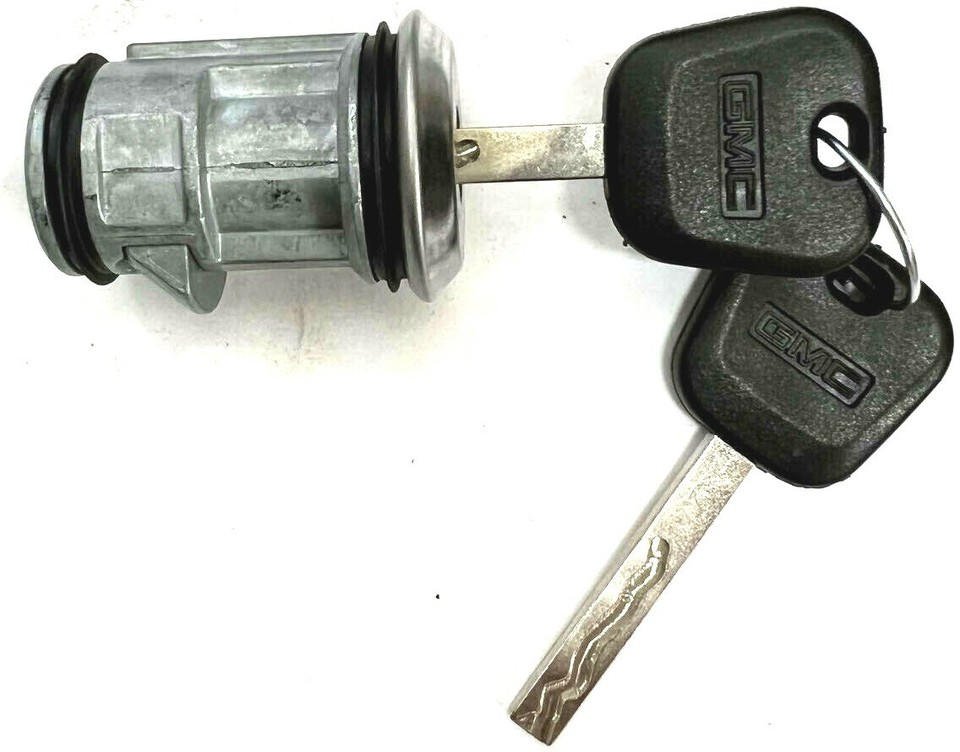 GMC GM Spare Tire Lock Key Cylinder Assembled 2 GMC logo Keys 7023873 ...