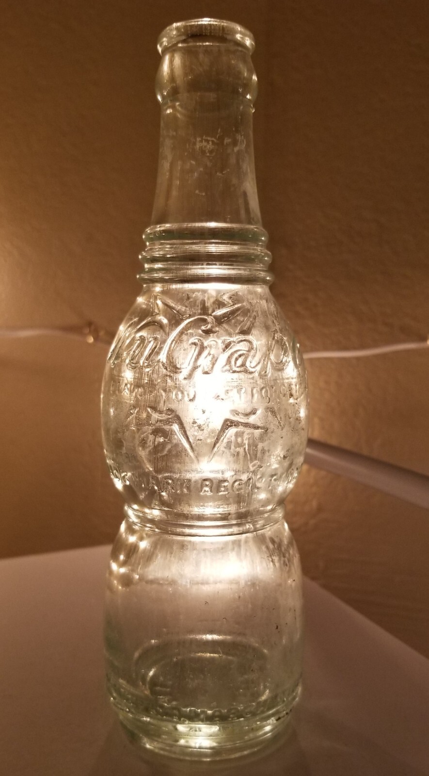 Vintage 1920 NUGRAPE Bottle Soda Pop MERIDIAN MISSISSIPPI MS 6 OZ CHATT ...