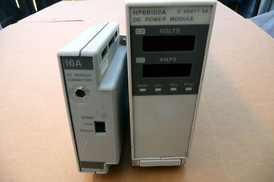 HP 66102A DCPOWER SUPPLY MODULE with connector block 0-20V/7.5A | eBay