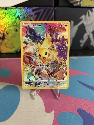 Pikachu 160/159 Crown Zenith Secret Illustration Full Art Rare Pokemon ...