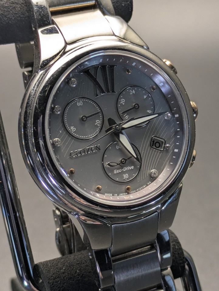 Citizen Eco-Drive Chronograph H504 Unisex Quartz 36mm Good Condition ...