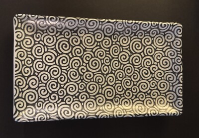 Kanesada Salt Glazed Stonewear Sushi Plate Swirl Pattern | eBay