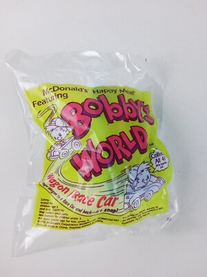 NEW 1994 McDonald’s Bobby's World WAGON/RACE CAR Happy Meal Toy Vintage ...