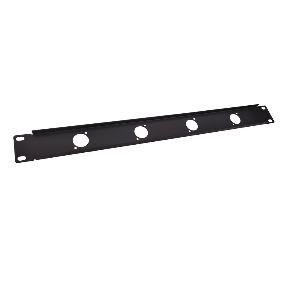 4-Hole 1U Audio Rack Panel Chassis Mount for Neutrik D Size XLR 1/4 ...