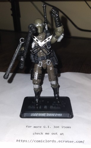 Snake Eyes V39 100% Complete 25th Ann Greatest Battles GIJOE G.I. Joe ...