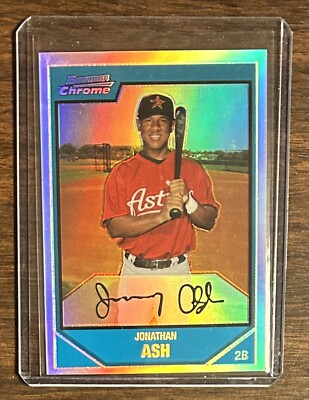 Jonathan Ash #58/500 Autograph Auto RC Rookie Bowman Chrome #BC148 2007 ...