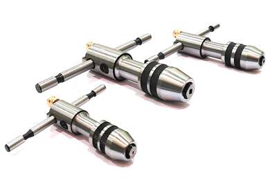T-type Reversible Ratchet Spindle Tap Wrench- Set Of 3 With Plastic Box ...