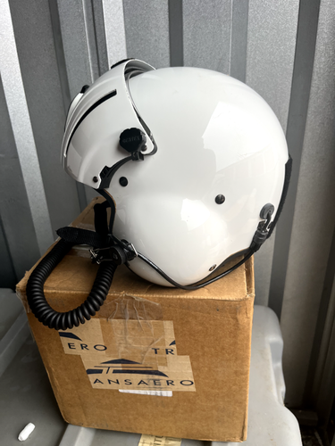 Gentex SPH-5 Helicopter Flight Helmet w/ Visor Earphones and Microphone ...