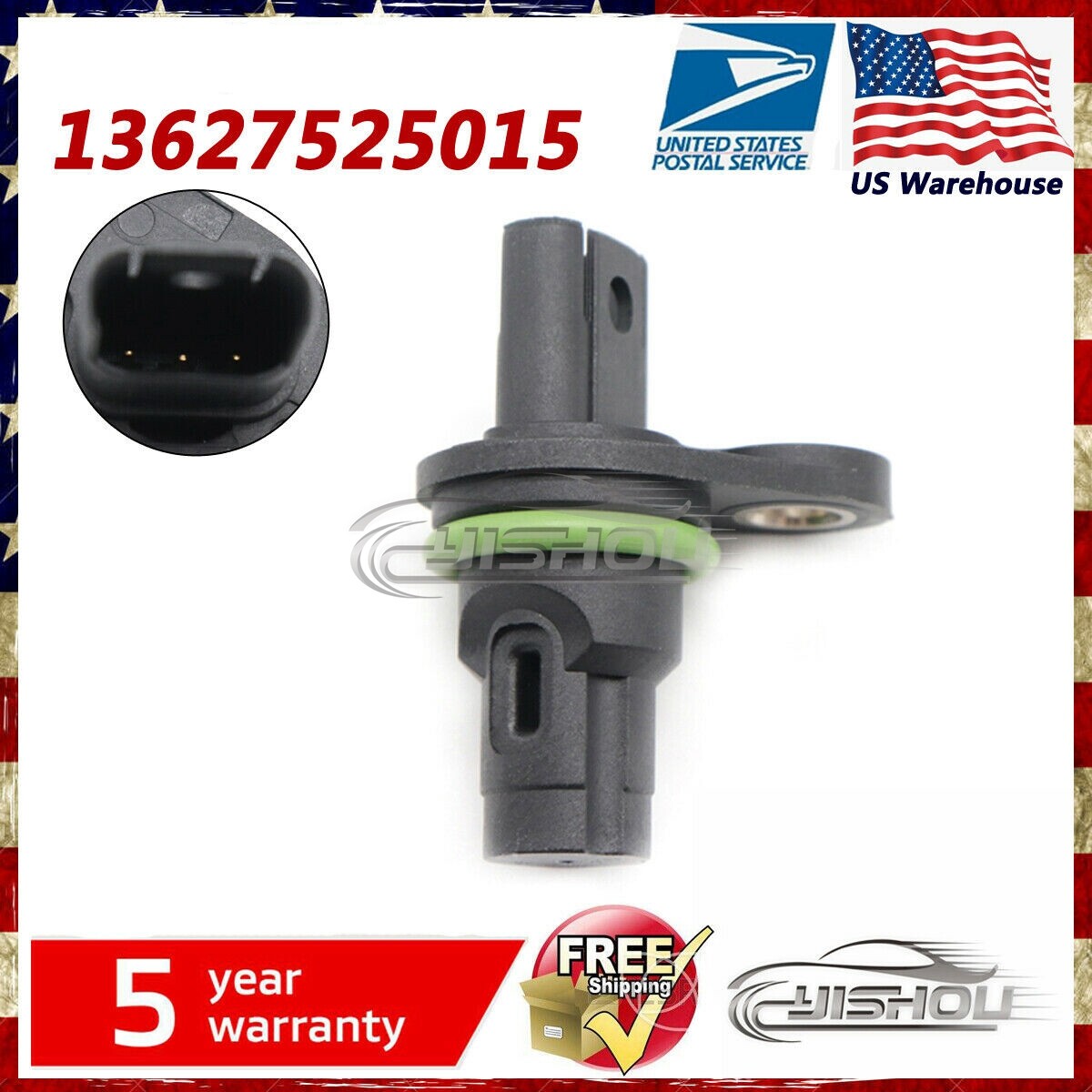 Crankshaft Position Sensor 13627525015 For BMW E90 E60 E65 X5 X3 323i ...