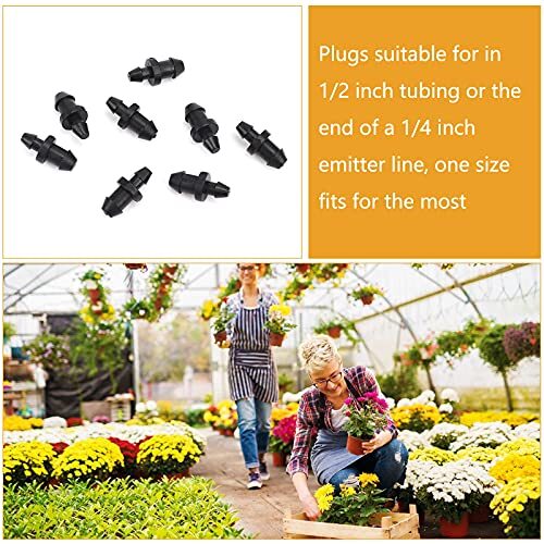 150 Drip Irrigation Plugs for Hose Tubing End Caps Puncture to Insert ...