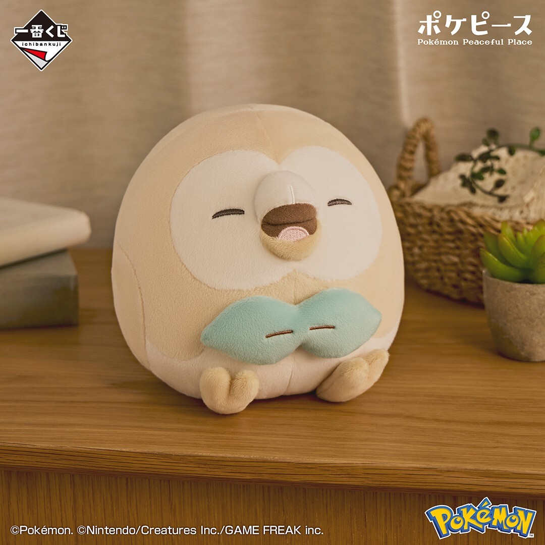pokemon ichibankuji peaceful place Poke Piece PEACE night time Rowlet ...