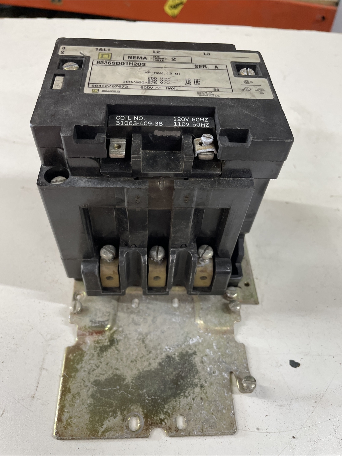 SQUARE D Size 2 Starter 8536 NO OVERLOAD | eBay