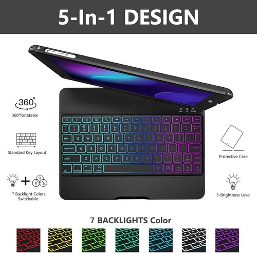 MMK iPad Keyboard Case 9.7 for New 2018 (6th Gen) - Pro 2017 Black1 | eBay