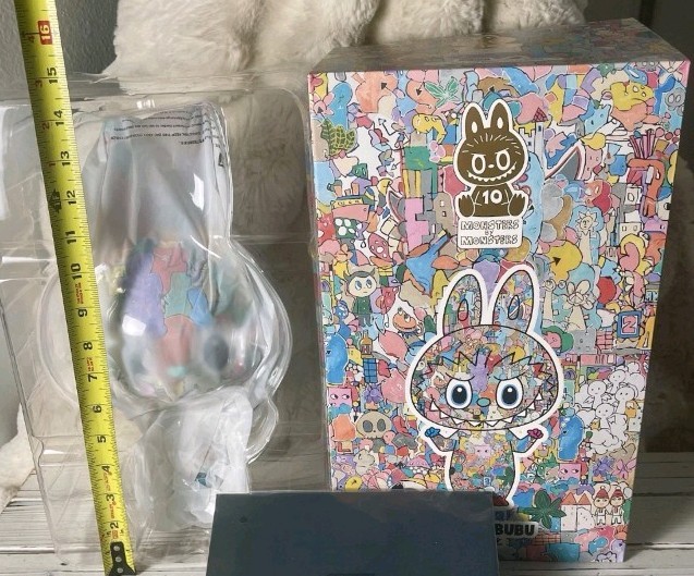 New BOX AUTHENTIC Pop Mart MEGA LABUBU 400% 10th Anniversary box only ...