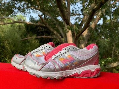 SALE @ New Balance 689 Girls Rainbow Logo Athletic Running Sneakers 13 ...