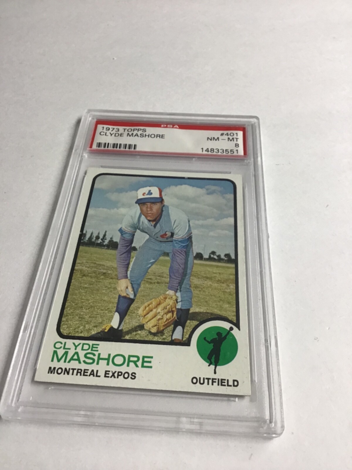 1973 Topps Clyde Mashore #401 *Expos* PSA 8 NM-MT Combined shipping $4 ...