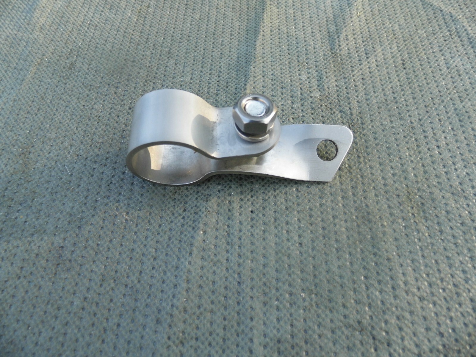 MG TC Lower Breather Pipe Cleat (stainless Steel) to Bell Housing ...