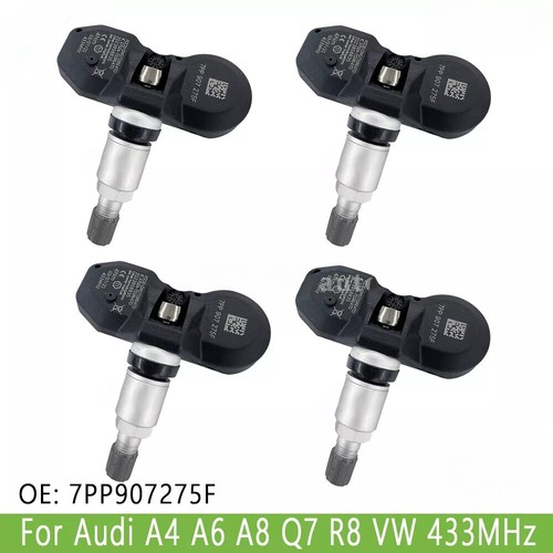 New 4PCS Tire Pressure Sensors 7PP907275F TPMS for Audi A4 A6 A8 VW Q7 ...