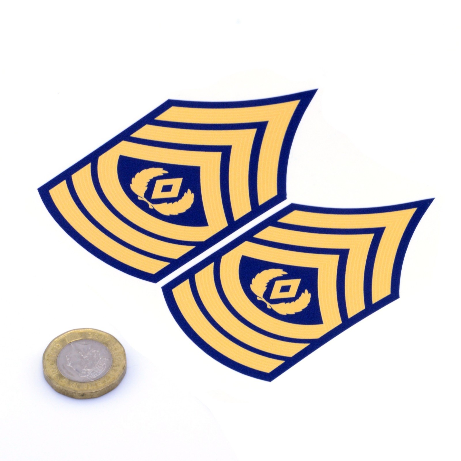 US Army Rank Stickers Self Adhesive Window Decals Sergeant Etc. 50mm ...