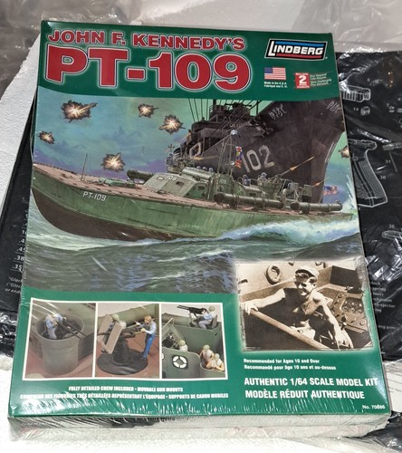 JOHN F. KENNEDY'S PT-109 Lindberg Model Kit # 70886 - Factory Sealed w ...