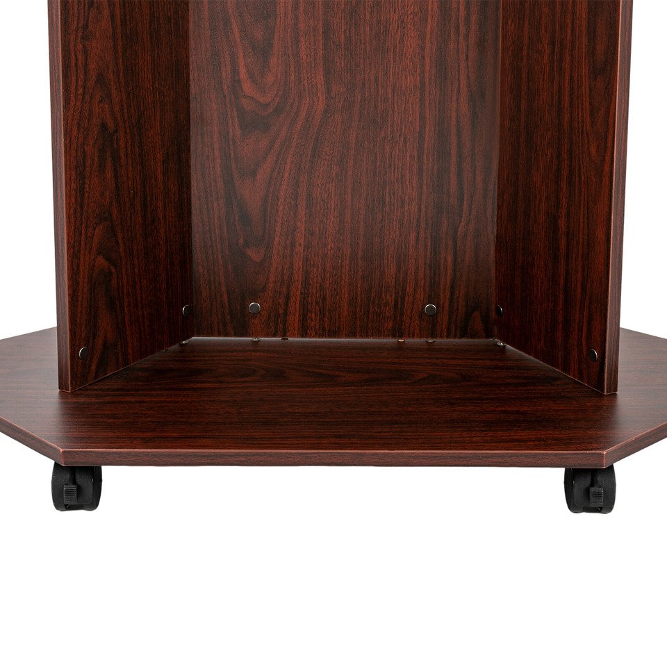 46" Woood Podium Conference Pulpit Podium Speech Church Lectern Stand ...