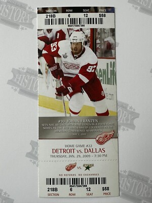 2009 Dallas Stars at Detroit Red Wings Ticket 1/29/09 Hossa Goal | eBay