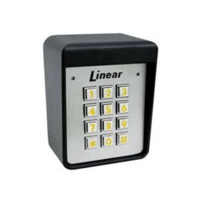 Linear AC-480 12/24V 480 Codes Wired Metal Keypad Exterior Surface ...