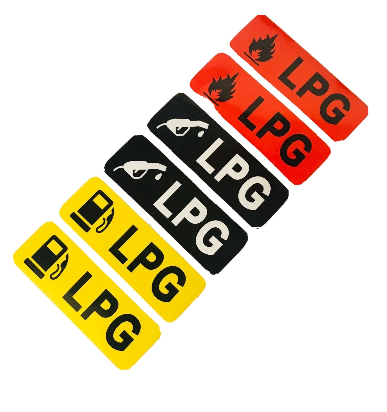 2 x LPG Fuel Weatherproof Label Stickers Car Van Taxi Bus Vinyl UK ...