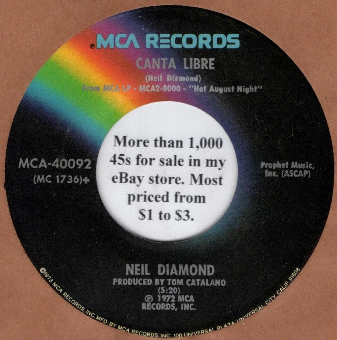 Neil Diamond Record Sales