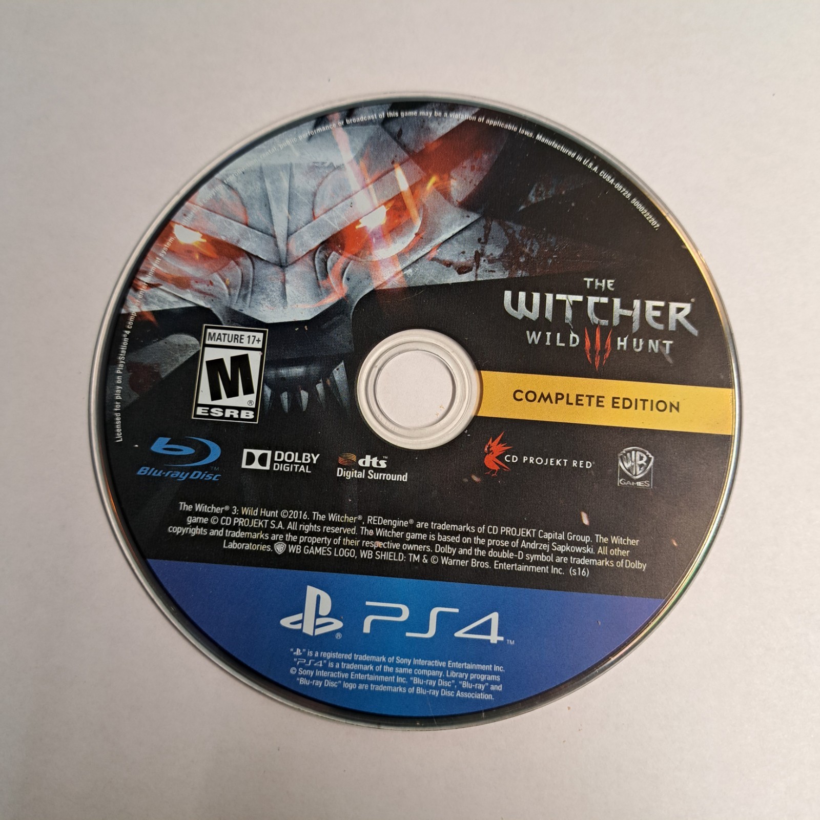 The Witcher 3 III : Wild Hunt PS4 Complete Edition Disc Only Tested | eBay