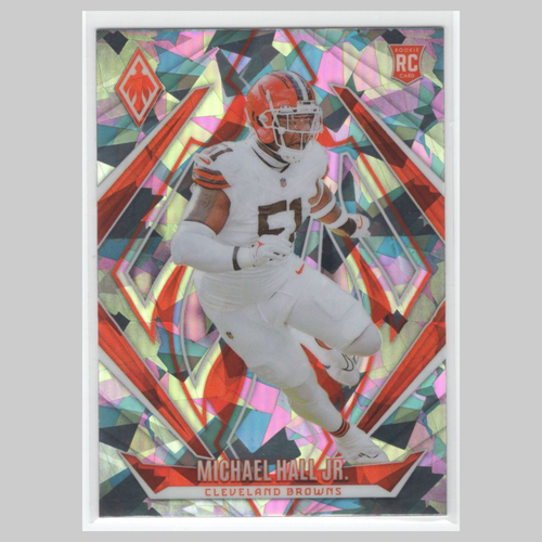 Michael Hall Jr. Rookie #228 2024 Panini Phoenix Cracked Ice Cleveland ...