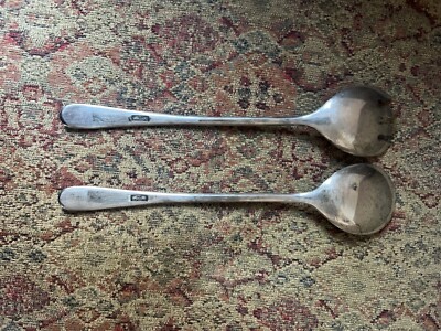 Vintage Silver Plate Italy Serving Salad Spoon and Fork Set - 9inches ...
