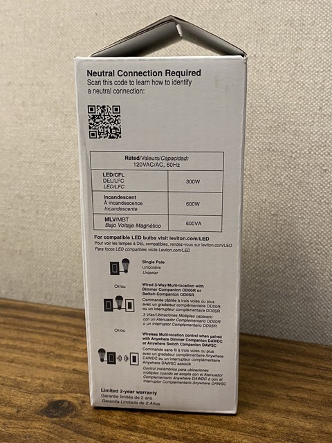 Leviton D26HD-2RW Decora Smart Wi-Fi Dimmer for sale online | eBay