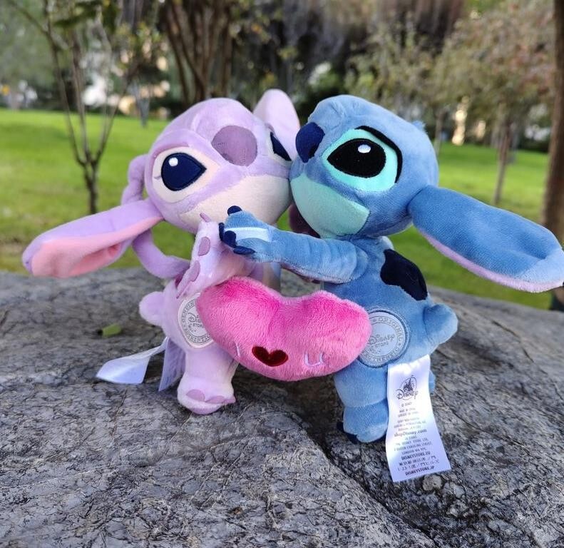 Disney Lilo and Stitch Girlfriend "Angel" Hug With Red Heart Plush Toy ...