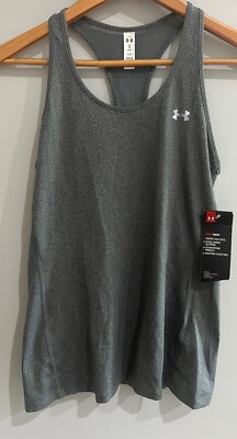 Under Armour Size Women's XS Gray Razorback Heat Gear Tank Top Athletic ...