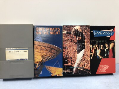 Music VHS Lot. Eric Clapton, INXS, Dire Straits, Loverboy, Very Good | eBay