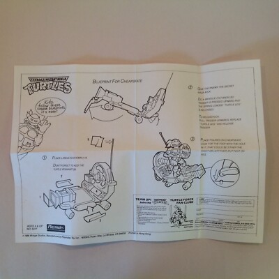 Vtg 1988 Teenage Mutant Ninja Turtles Playmates Cheapskate Toy ...