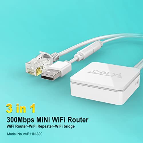 VAR11N-300 WiFi Bridge/Wireless Repeater/Mini Router/Ethernet to WiFi ...