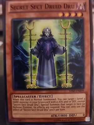 Secret Sect Druid Dru - Yugioh Dark Monster - Vintage | eBay