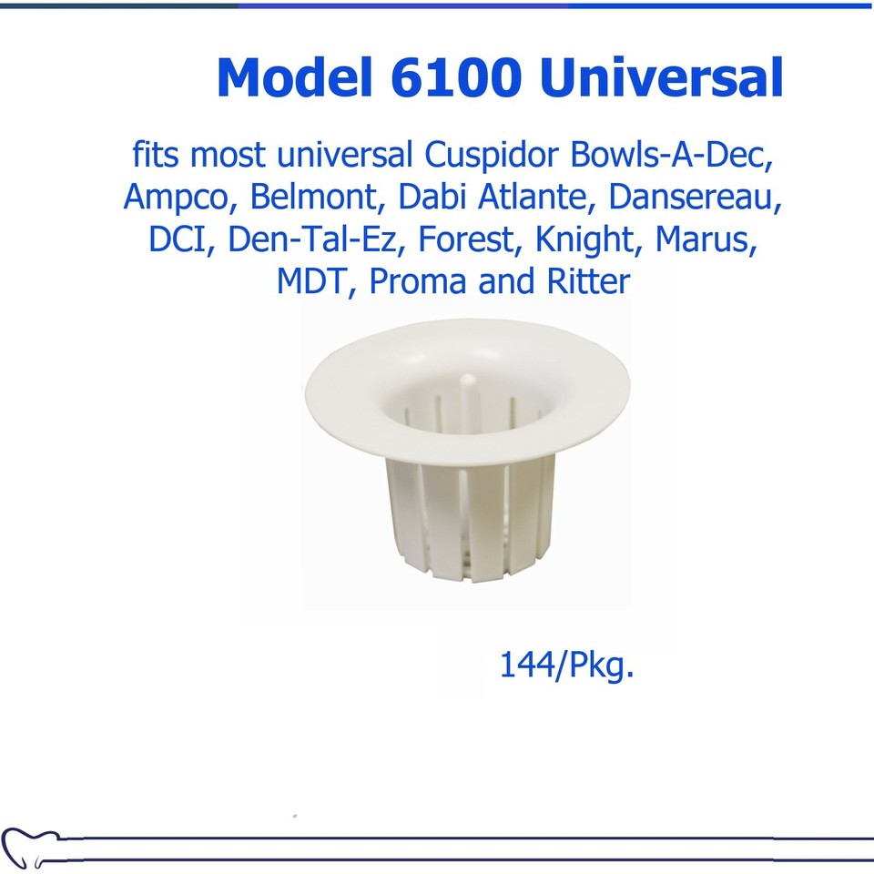 Dental Disposable Evacuation Traps All Types: 5500, 5501, 6200, 6100 ...