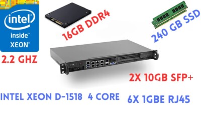 BrandNew Server SYS-5018D-FN8T SuperMicro 16GB +240GB +Xeon D-1518 RRP ...