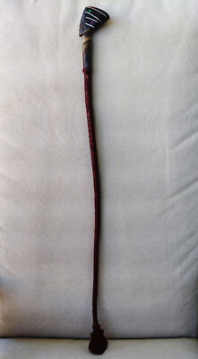 Rare Collectible Egyptian Pharaoh Leather Riding Crop Whip with Horn ...