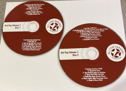 All Star Karaoke Gal Pop Audio CD - VERY GOOD 2 disc set | eBay