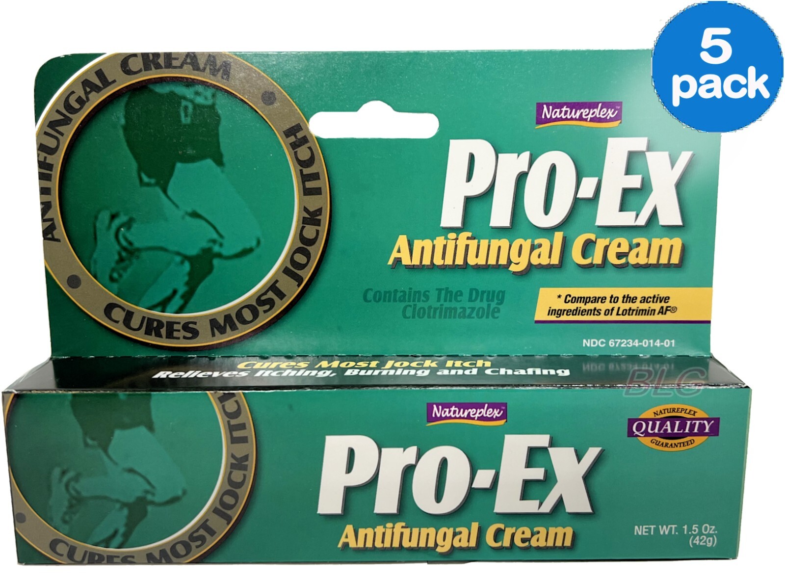 Natureplex Extra Strength Pro-Ex Antifungal Cream - 1.5 oz (5 Boxes ...
