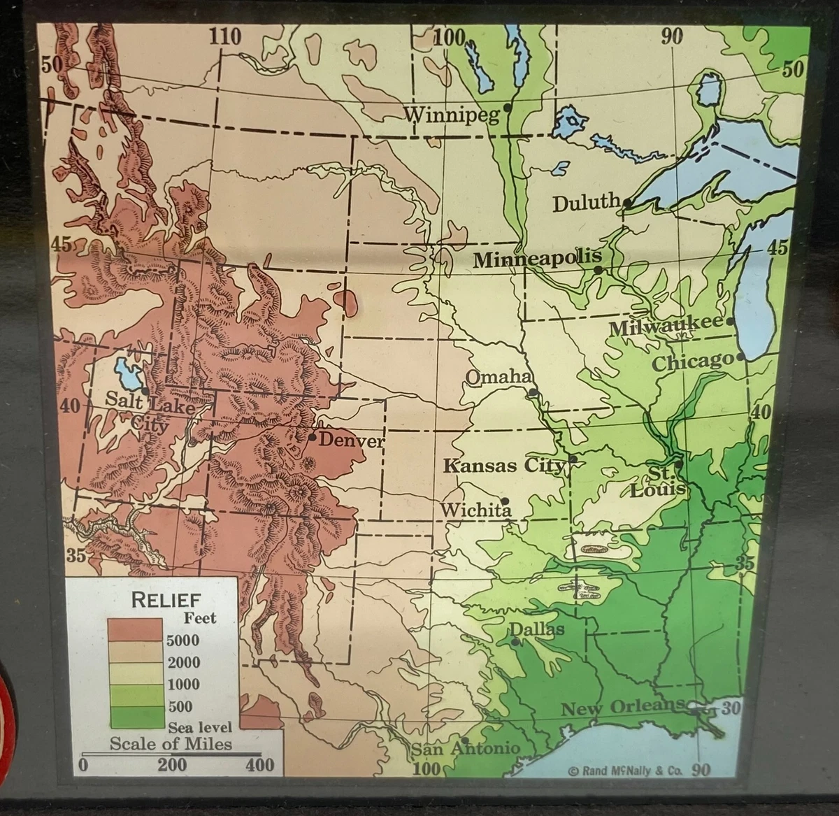 Great Plains Physical Map