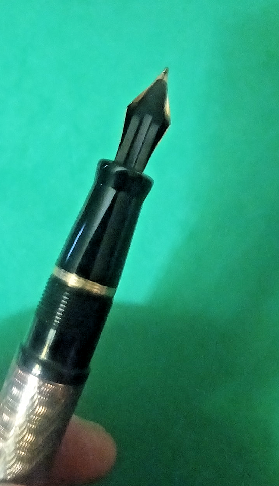 Visconti Rebecca Moss Voyager Sterling/Gold Wash Overlay Fountain Pen ...